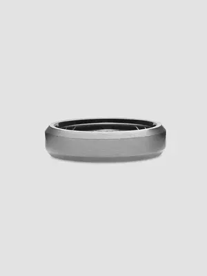David Yurman Beveled Band Ring - Grey