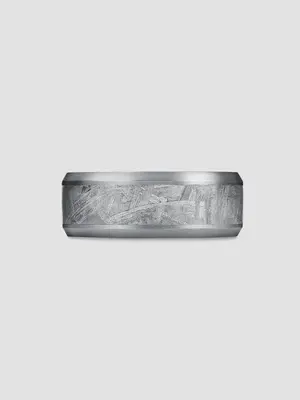 David Yurman Beveled Band Ring - Meteorite