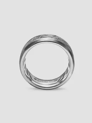David Yurman Beveled Band Ring - Meteorite
