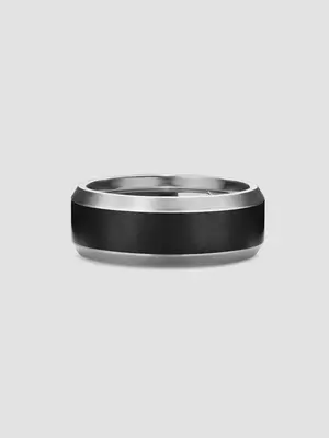 David Yurman Beveled Band Ring - Titanium