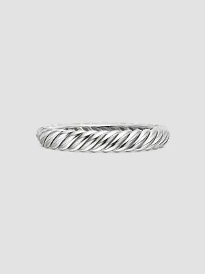 David Yurman Sculpted Cable Bracelet In 10mm - Sterling Silver
