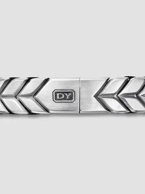 David Yurman Chevron Woven Bracelet With Pavé Diamonds