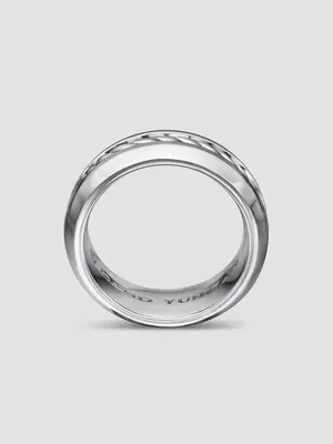 David Yurman Cable Inset Band Ring In 8mm