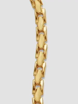 David Yurman Fluted Chain Bracelet In 18k Yellow 5mm - Gold