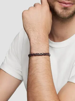 David Yurman Armory Leather Bracelet - Brown