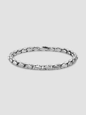 David Yurman Fluted Chain Bracelet In 5mm - Silver