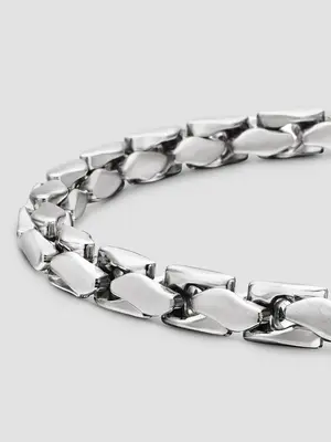 David Yurman Fluted Chain Bracelet In 5mm - Silver