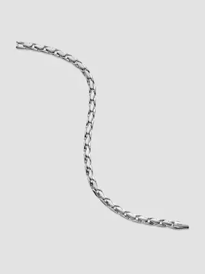 David Yurman Fluted Chain Bracelet In 5mm - Silver