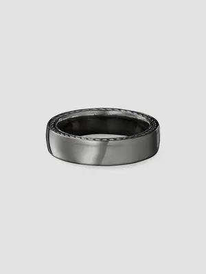 David Yurman Streamline Band Ring In Sterling 6mm - Silver