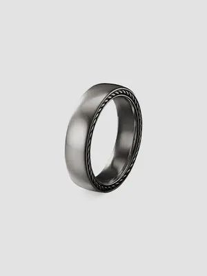 David Yurman Streamline Band Ring In Sterling 6mm - Silver