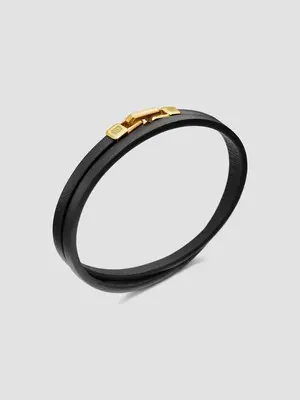 David Yurman Streamline Double Wrap Bracelet In Leather