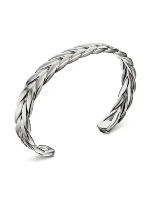 David Yurman Chevron Cuff Bracelet In 9mm - Silver