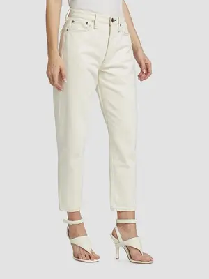 Rag & Bone Alissa High-waisted Cropped Barrel-leg Jeans