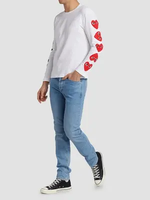 Play Comme Des Garcon Multi-heart Long-sleeve T-shirt