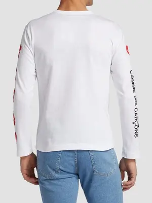 Play Comme Des Garcon Multi-heart Long-sleeve T-shirt