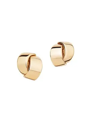 Vhernier Abbraccio 18k Clip-on Earrings - Rose Gold