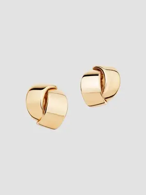 Vhernier Abbraccio 18k Clip-on Earrings - Rose Gold