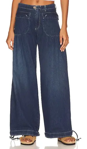 Free People Lotus Jean Wide Leg Denim