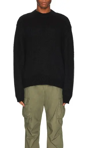 REPRESENT Mohair Sweater In Black