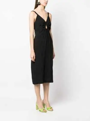 RÓHE Cut-out V-neck Midi Dress