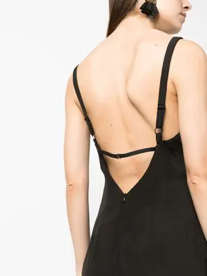 RÓHE Cut-out V-neck Midi Dress