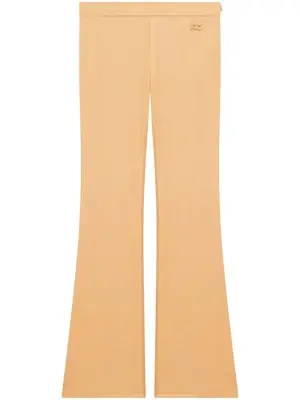 COURREGES Courrèges Flared-Leg Trousers With Embroidered Logo