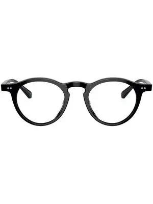 Oliver Spencer Round-frame Glasses - Black