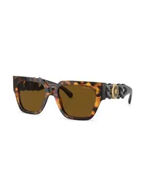 Versace Oversize-frame Sunglasses - Brown