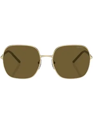 Prada Round-frame Sunglasses - Gold