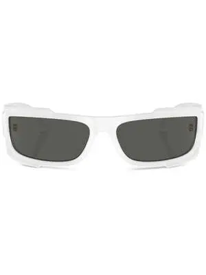 Versace Medusa-motif Square-frame Sunglasses - White