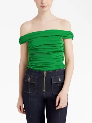 Cinq À Sept Draped Off-shoulder Top