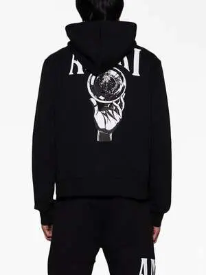 Amiri Cotton Crystal Ball Hoodie