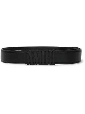 Amiri Logo-lettering Leather Belt