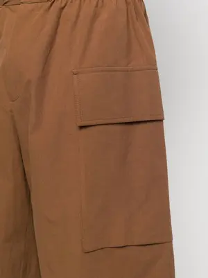 JIL SANDER Cargo Cotton Shorts - Brown