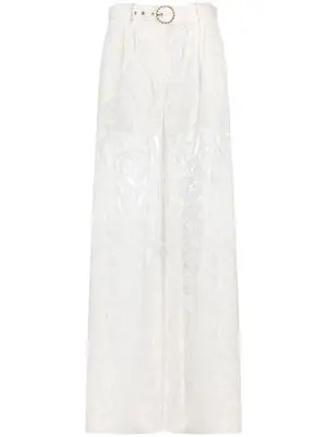 Zimmermann Wonderland Lace Wide-leg Trousers