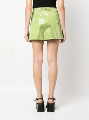 NUE Rhinestone-embellished Mini Skirt