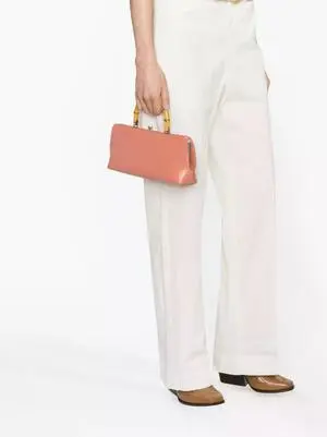 JIL SANDER Small Goji Bamboo Tote - Orange