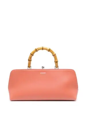 JIL SANDER Small Goji Bamboo Tote Pink