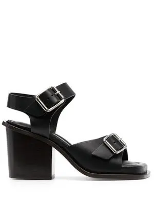LEMAIRE Leather Sandals - Black