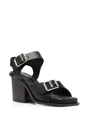 LEMAIRE Leather Sandals - Black