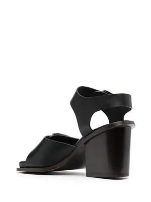 LEMAIRE Leather Sandals - Black
