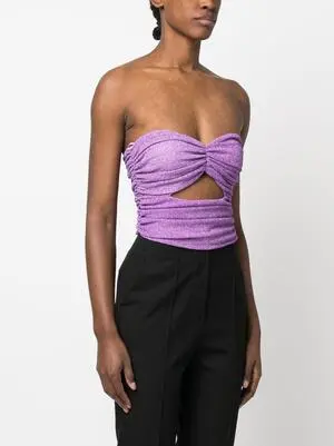Amen Lurex Cropped Top