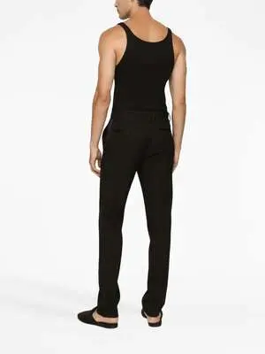 Dolce & Gabbana Fine-rib Tank Top - Black