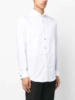 BOSS Slim-fit Dress Shirt In Easy-iron Stretch-cotton Poplin - White