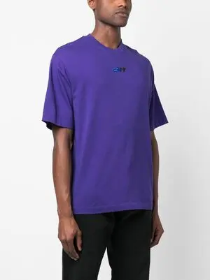 Off-White Embroidered-logo Cotton T-shirt