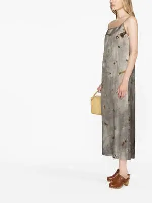 UMA WANG Patterned Midi Dress