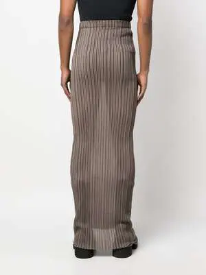 LUDOVIC DE SAINT SERNIN Striped Maxi Skirt
