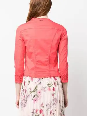 Liu Jo Frilled-neckline Cropped Jacket