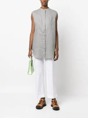 Aspesi Bootcut Cropped Trousers - White