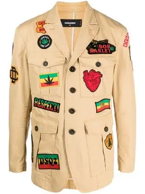 Dsquared2 Logo-patch Cotton Jacket
